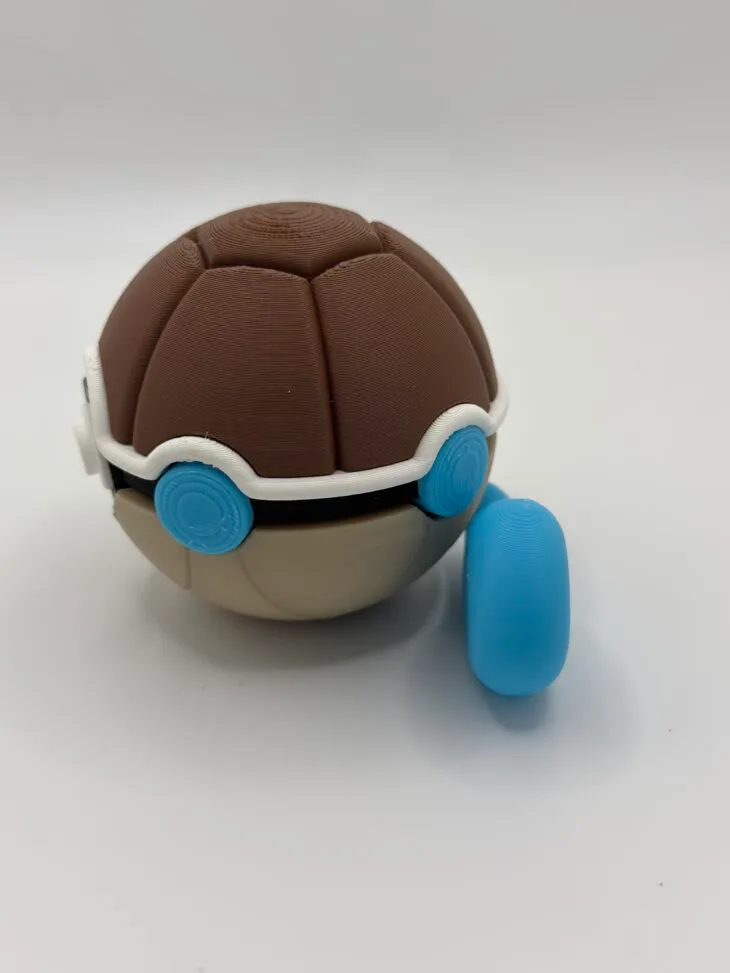 Squirtle Themed Pokéball | Water Type Pokémon Collectible